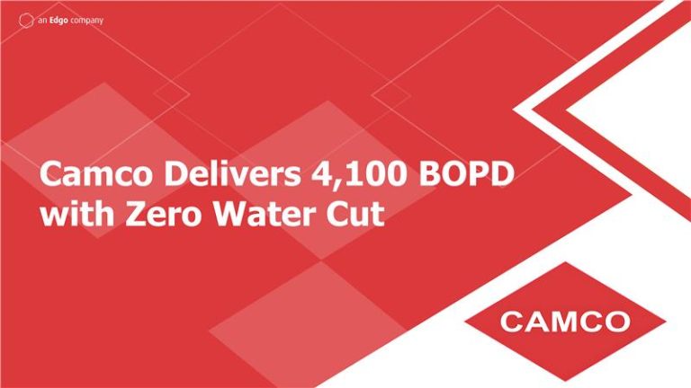 Camco Delivers 4,100 BOPD with Zero Water Cut for Waha Oil Company in ...